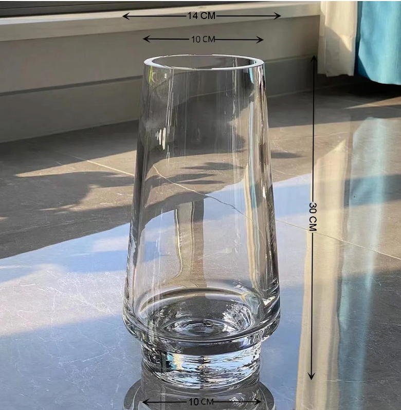 Clear Inverted Flute Vase – Starships Balloons