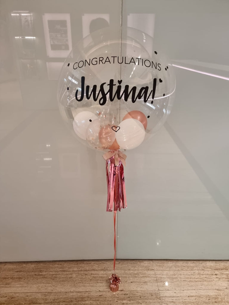 20” Customised Balloon with Latex Balloons – Starships Flowers & Balloons