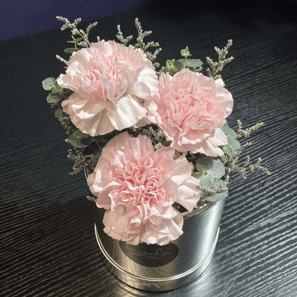 (RDBB-FF-S) Round Bloom Box - Fresh Flower – Starships Flowers & Balloons