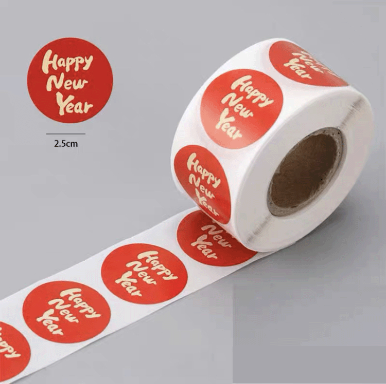 Stickers (CNY - Round Shape) 25mm – Starships Flowers & Balloons