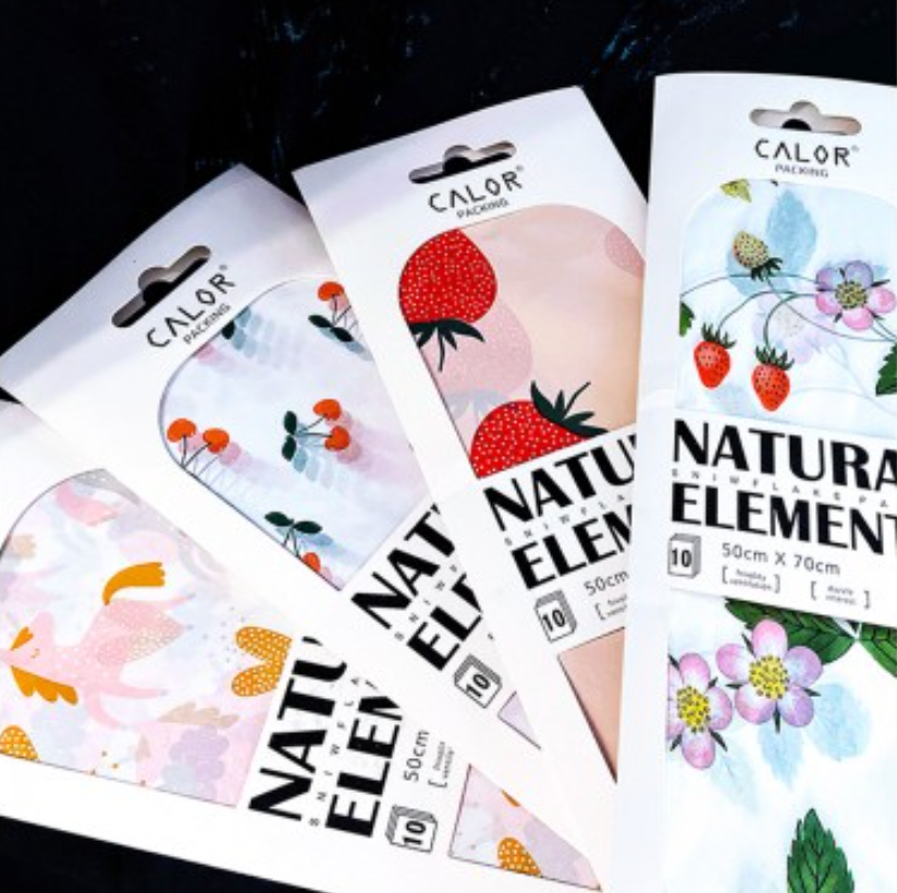 Printed Tissue Wrapping Paper 10s – Starships Flowers & Balloons