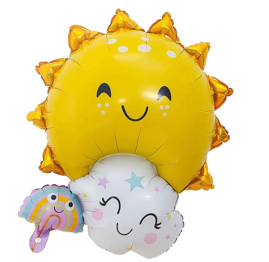 Large Foil Sun (59cm) – Starships Flowers & Balloons