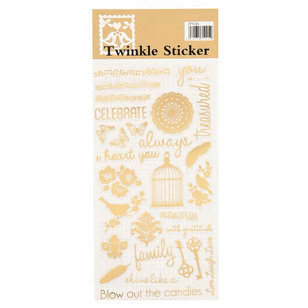 Twinkle Stickers - Gold Foil – Starships Balloons