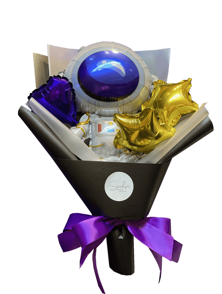 Occasion Balloon Bouquet with Mini Foil Balloons – Starships Flowers ...